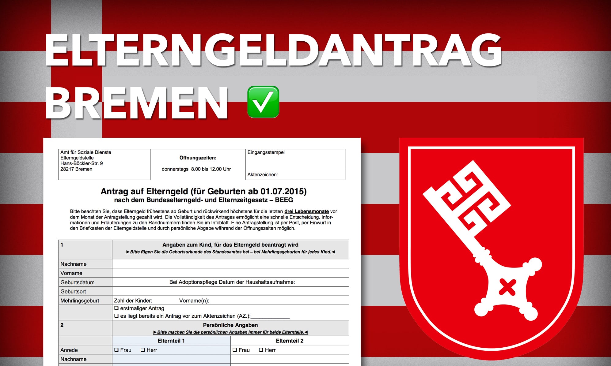 Elterngeldantrag Bremen 2019 – alle Anträge, wichtige Infos & Tipps